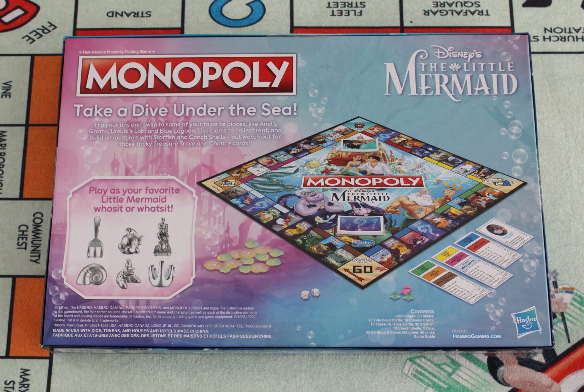 MONOPOLY THE LITTLE MERMAID Disney, From Canada - Monopoly