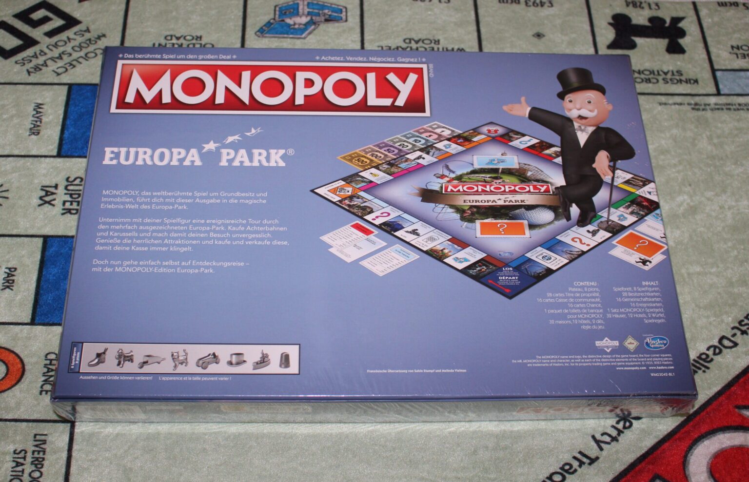 MONOPOLY EUROPA PARK, from Germany/France 2023 - Monopoly